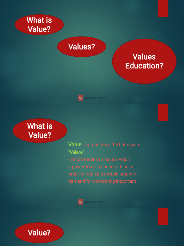 F. Characteristics of Values | PDF | Learning | Morality