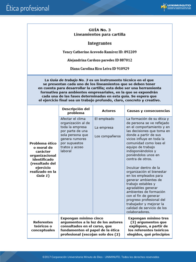Uni7 Act8 Gui 3 Lin Par Car | PDF | Moralidad | Pensamiento