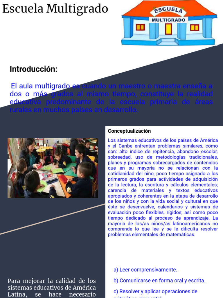 Escuela Multigrado | Descargar gratis PDF | Aprendizaje | Educación ...