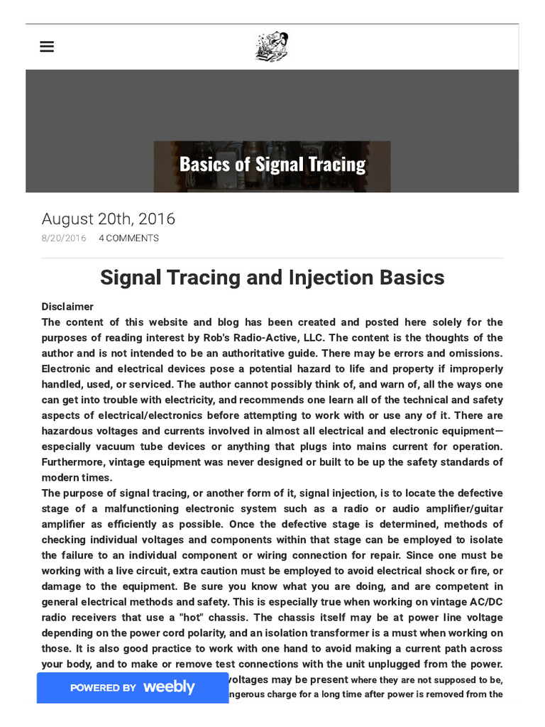 Basics of Signal Tracing | PDF