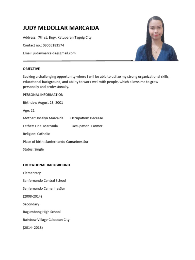 Judy Resume | PDF | Career & Growth