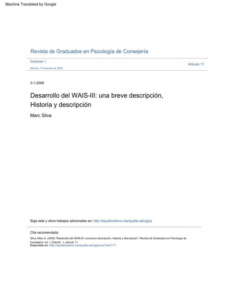 Development of the WAIS-III_ A Brief Overview History and Descr (1 ...