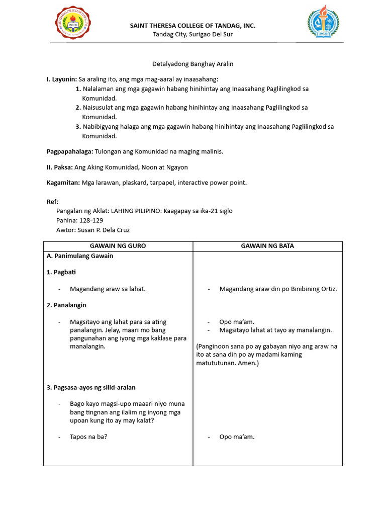Lesson Plan | PDF