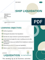 MODULE 4 Partnership Liquidation | PDF | Liquidation | Insolvency