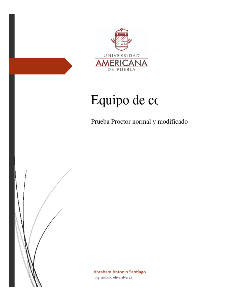 Prueba Proctor Estándar o Normal | Descargar gratis PDF | Física Aplicada e Interdisciplinaria ...