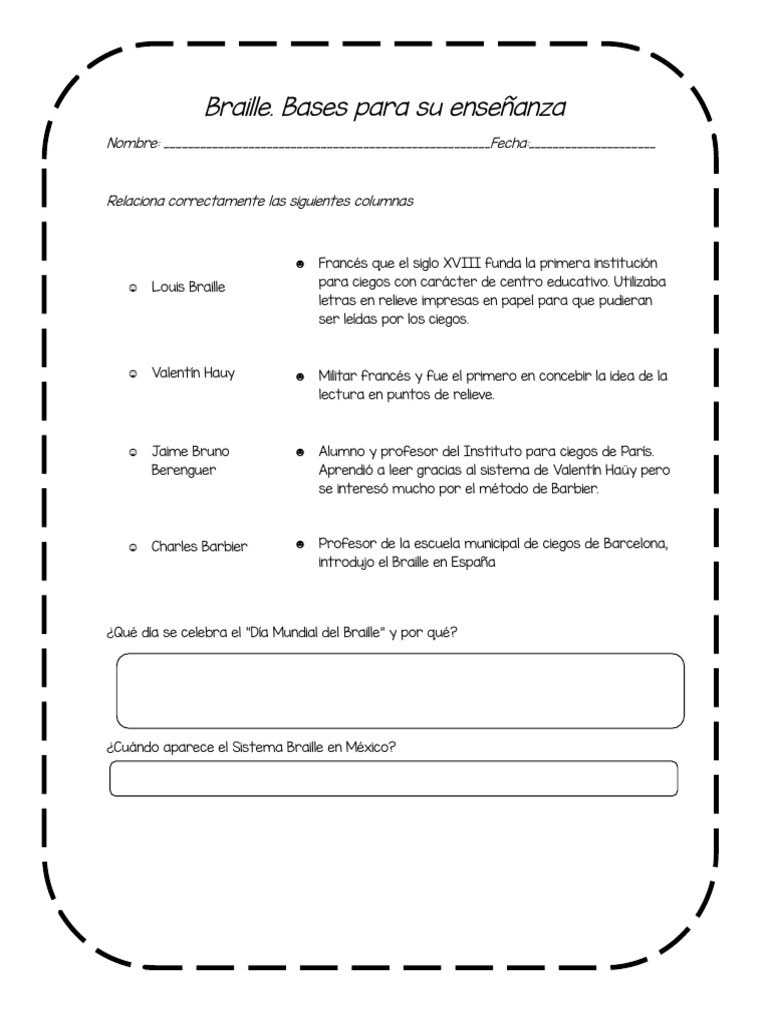 Enseñanza del Braille y Deficiencias Visuales | PDF | Discapacidad ...