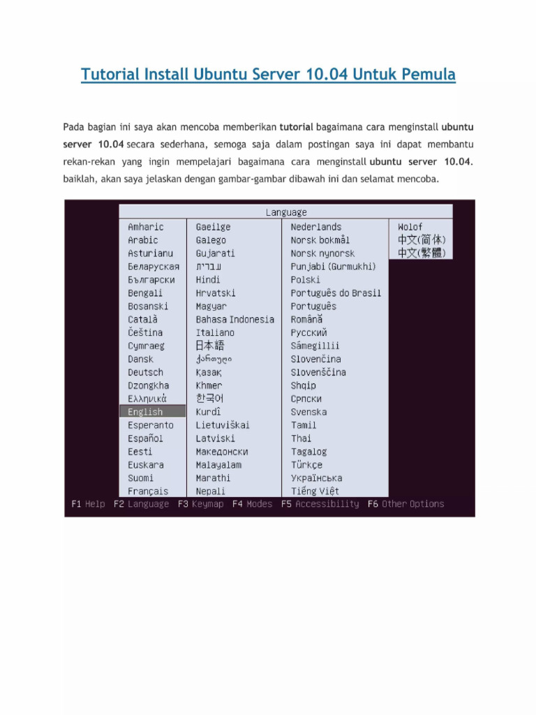 PDF Tutorial Install Ubuntu Server 1004 - Compress | PDF