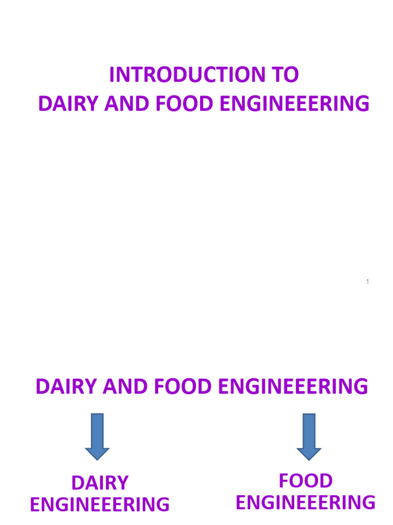 01-Introduction-Dairy Engg | PDF | Milk | Dairy Cattle