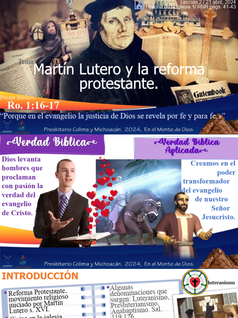 L2. Martín Lutero y La Reforma Protestante | PDF | Martin Luther ...