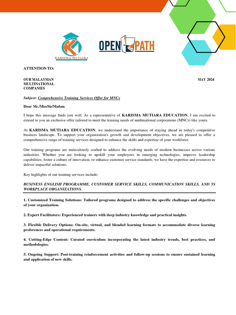 Mnc Training Offer | PDF | Expert | Learning