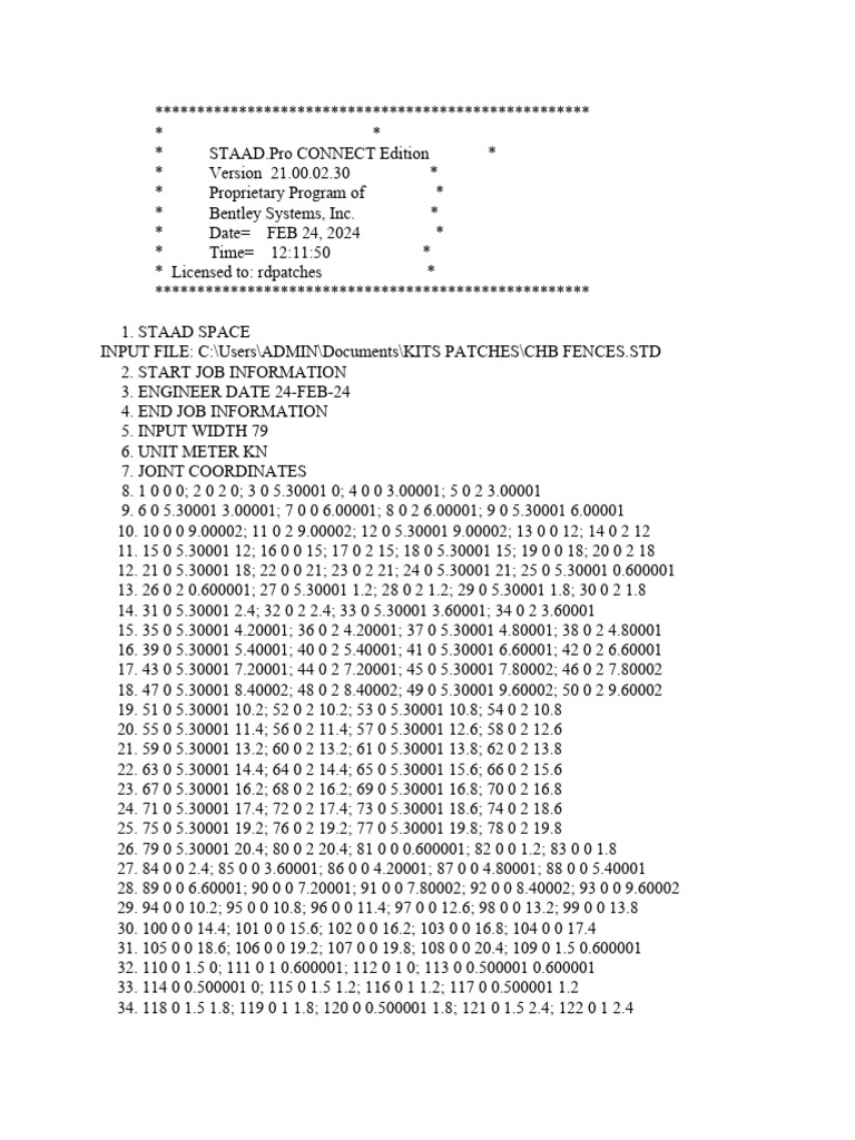 Staad CHB Fence Patches | PDF | Home & Garden | Computers