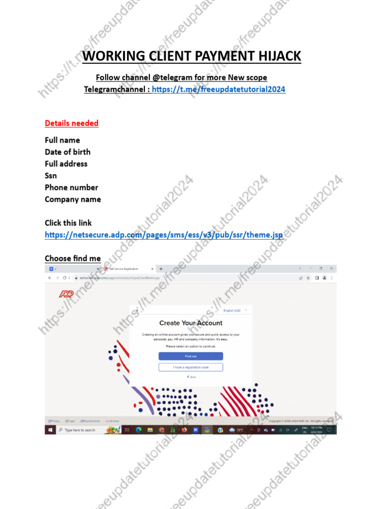 Working Client Payment Hijack | PDF
