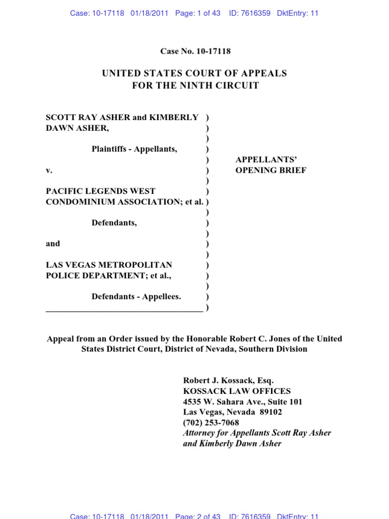 Appellants Opening Brief File-stamped s | Probable Cause | Search And ...