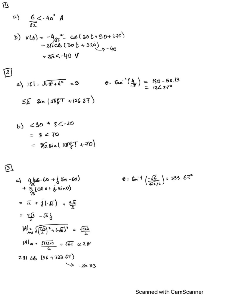 Assign 1 - Model Answer | PDF