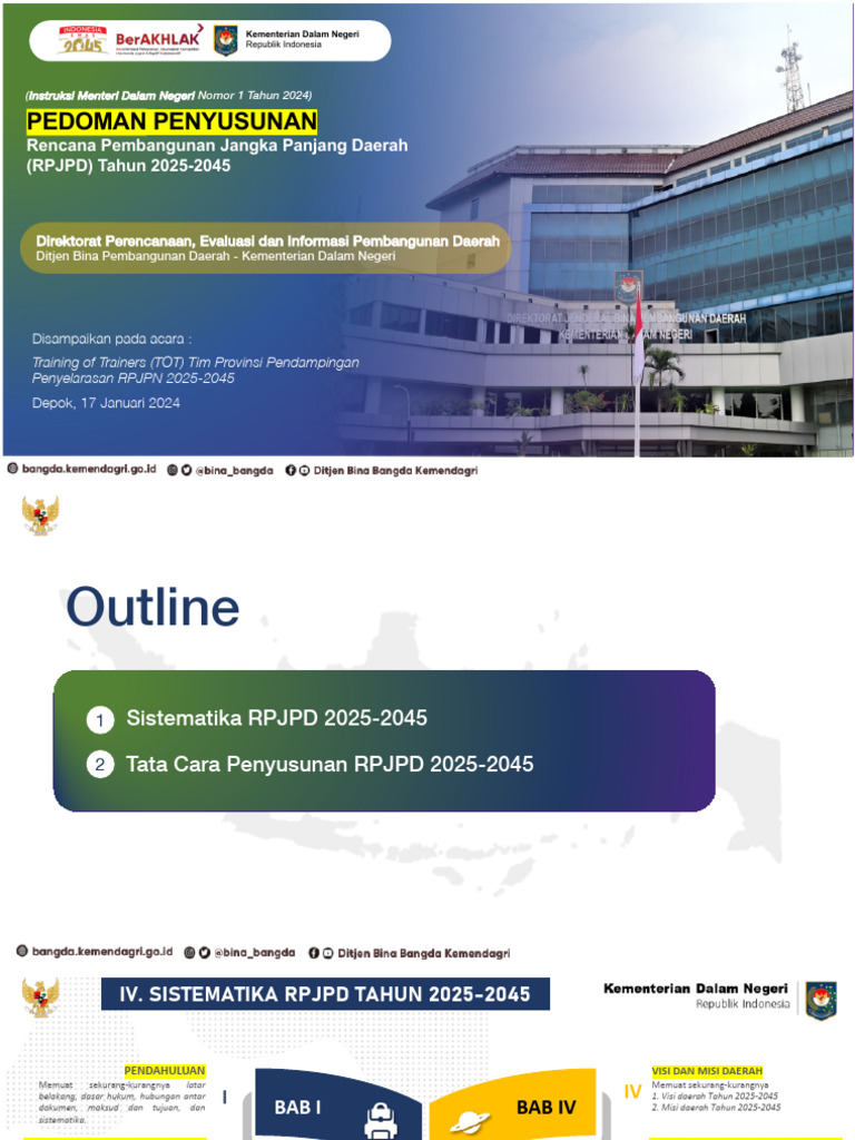 Modul 2 Materi 4 - Sistematika & Tata Cara RPJPD 2025-2045 | PDF | Pengelolaan Keuangan & Uang