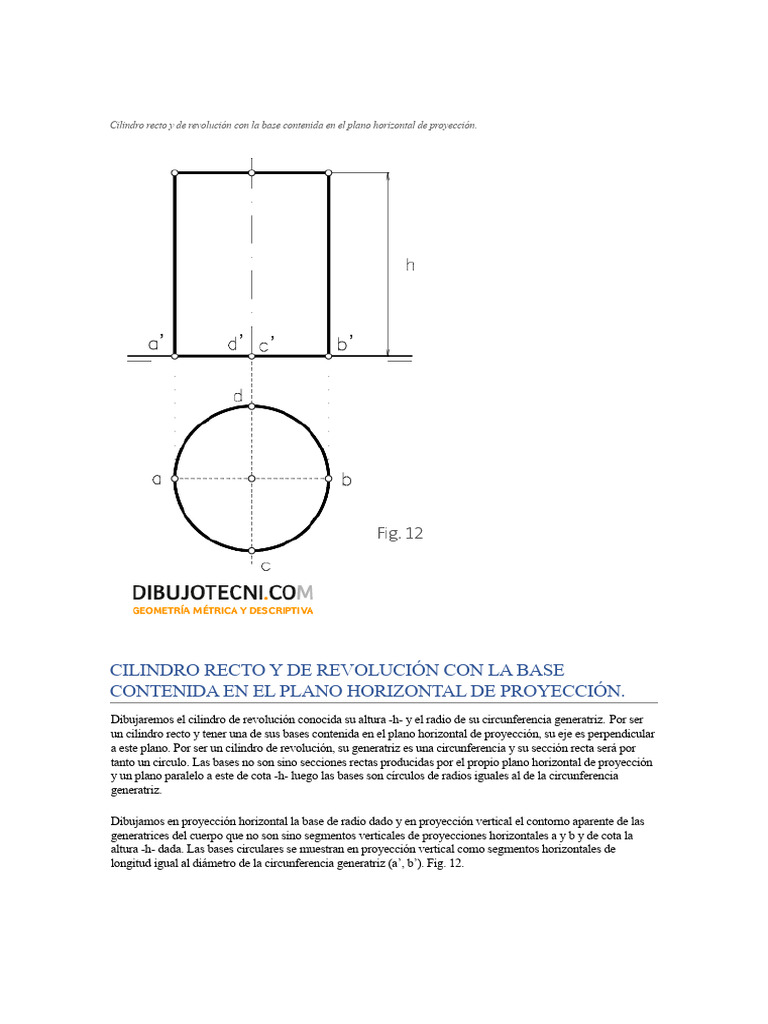 Cilindro | PDF | Elipse | Geometría