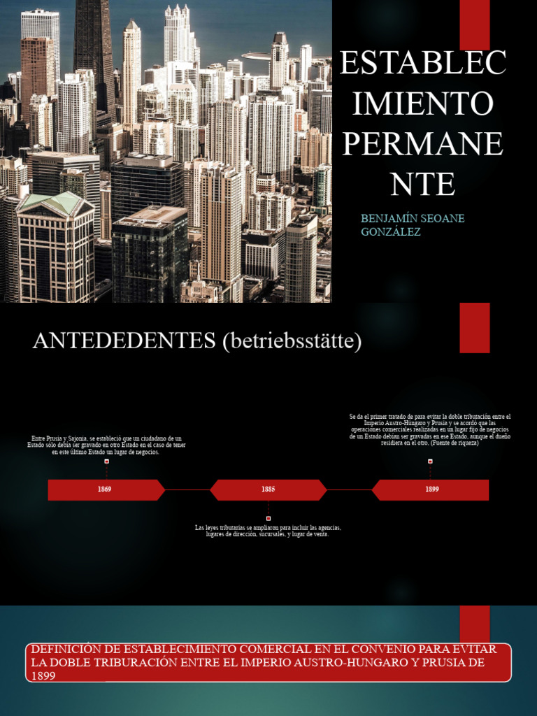 Historia del Establecimiento Permanente | PDF | Seguro | Business