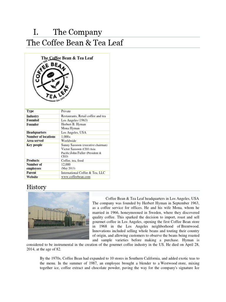The Coffee Bean | PDF | Coffee | Drink