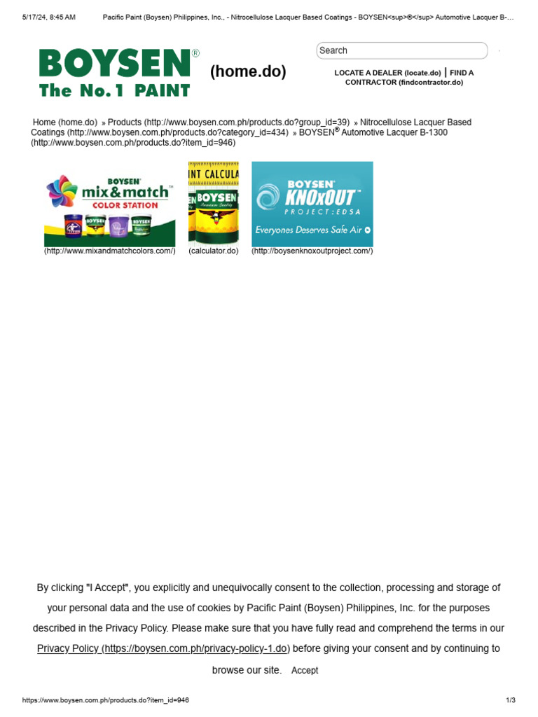 Automotive Lacquer B-1300 | PDF | Paint | Etching