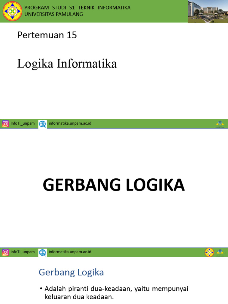 Logika Informatika - Pertemuan Ke 15 | PDF