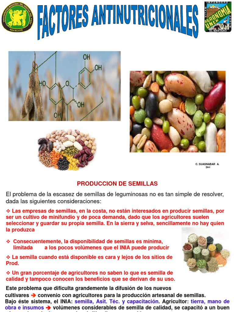 Factores antinutricionales | PDF | Flores | Agricultura