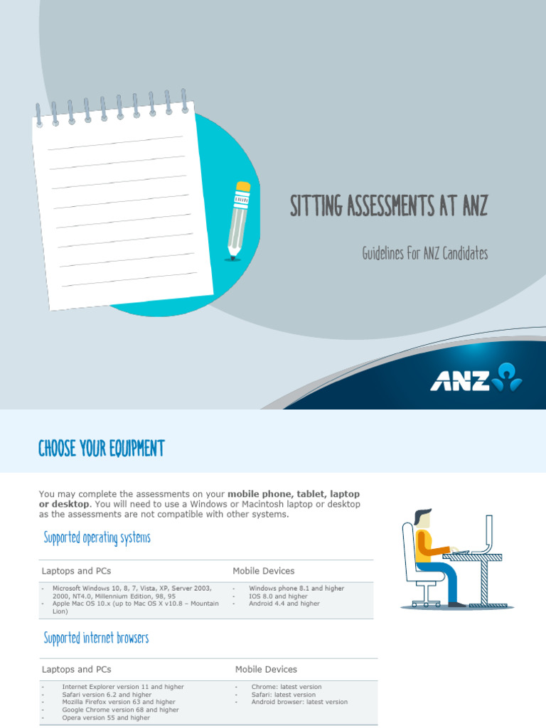 SHL - SF - Sitting Assessments at ANZ - A Candidate Guide | PDF | Safari (Web Browser) | Mac Os