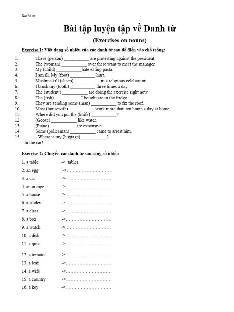 [Lib24.vn] tong-hop-bai-tap-ve-danh-tu-trong-tieng-anh-co-dap-an | PDF