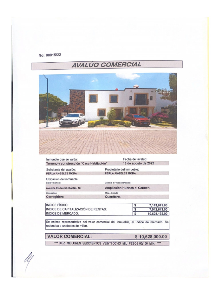 Avalúo Comercial | PDF