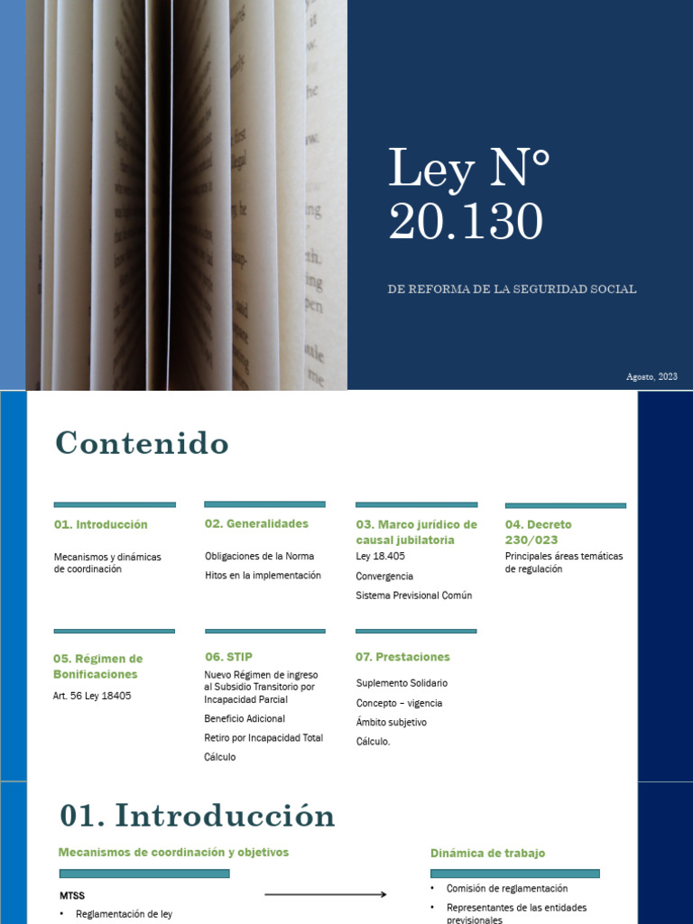 Ley 20.130 Ref. Seg - Social | Descargar gratis PDF | Jubilación | Pensión