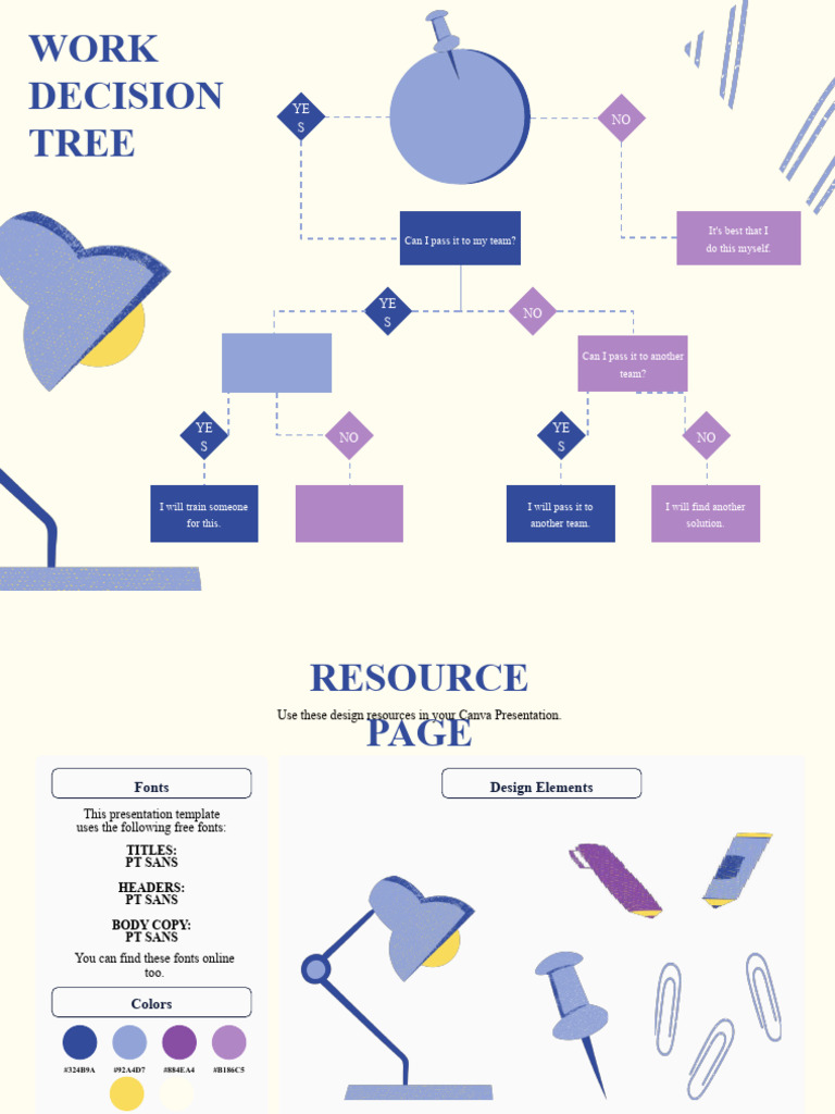 Illustrated Work Decision Tree Infographics | PDF