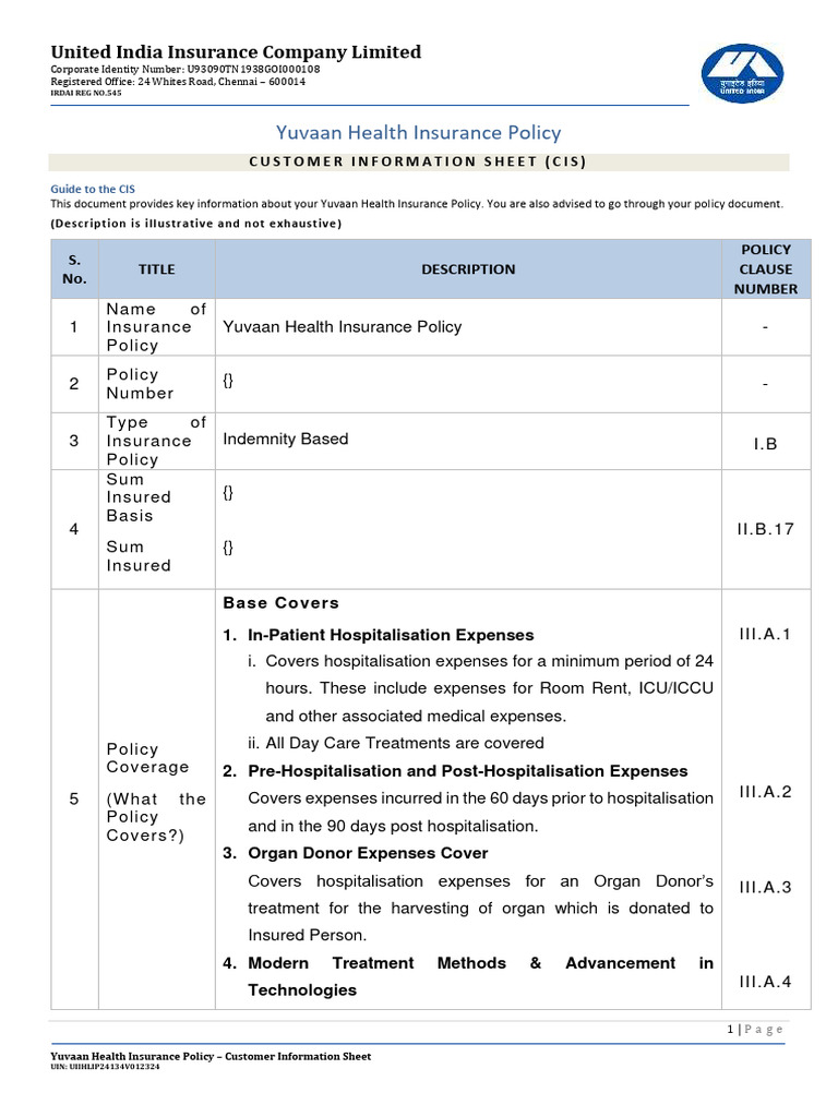 Cis Yhip | PDF | Insurance | Discounts And Allowances