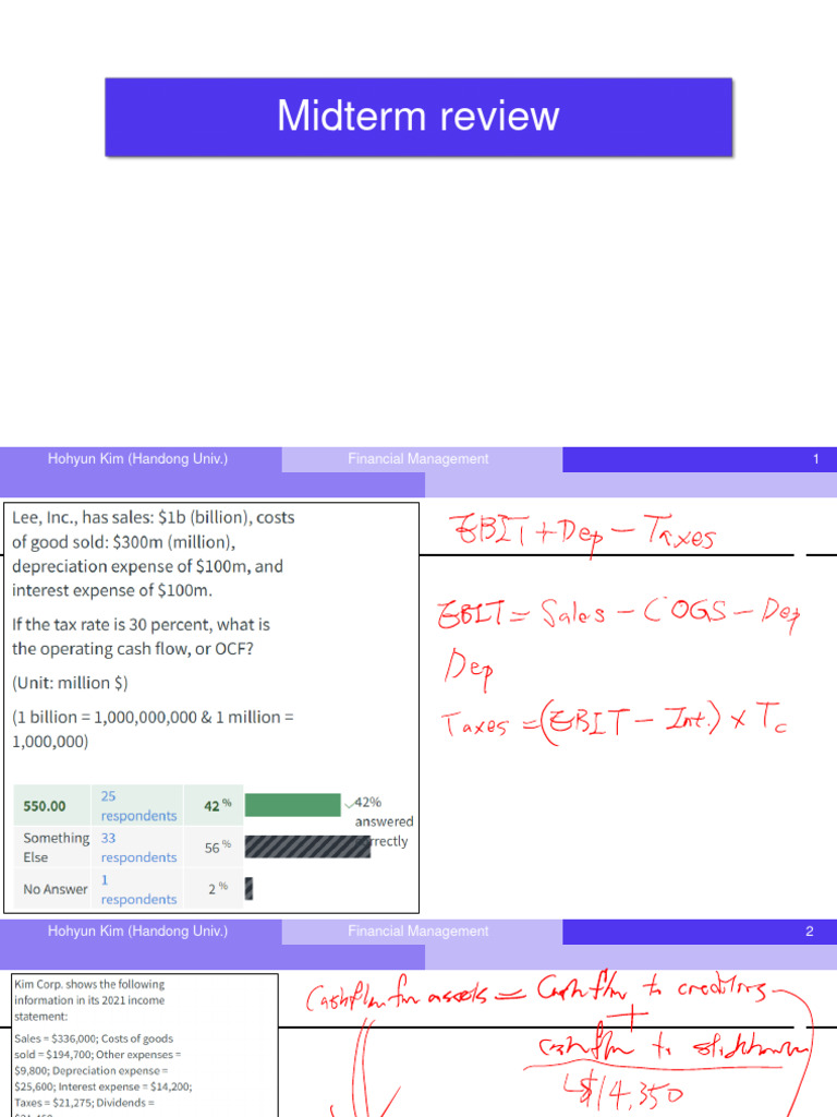Financial Management Midterm Review | PDF | Career & Growth | Self-Improvement