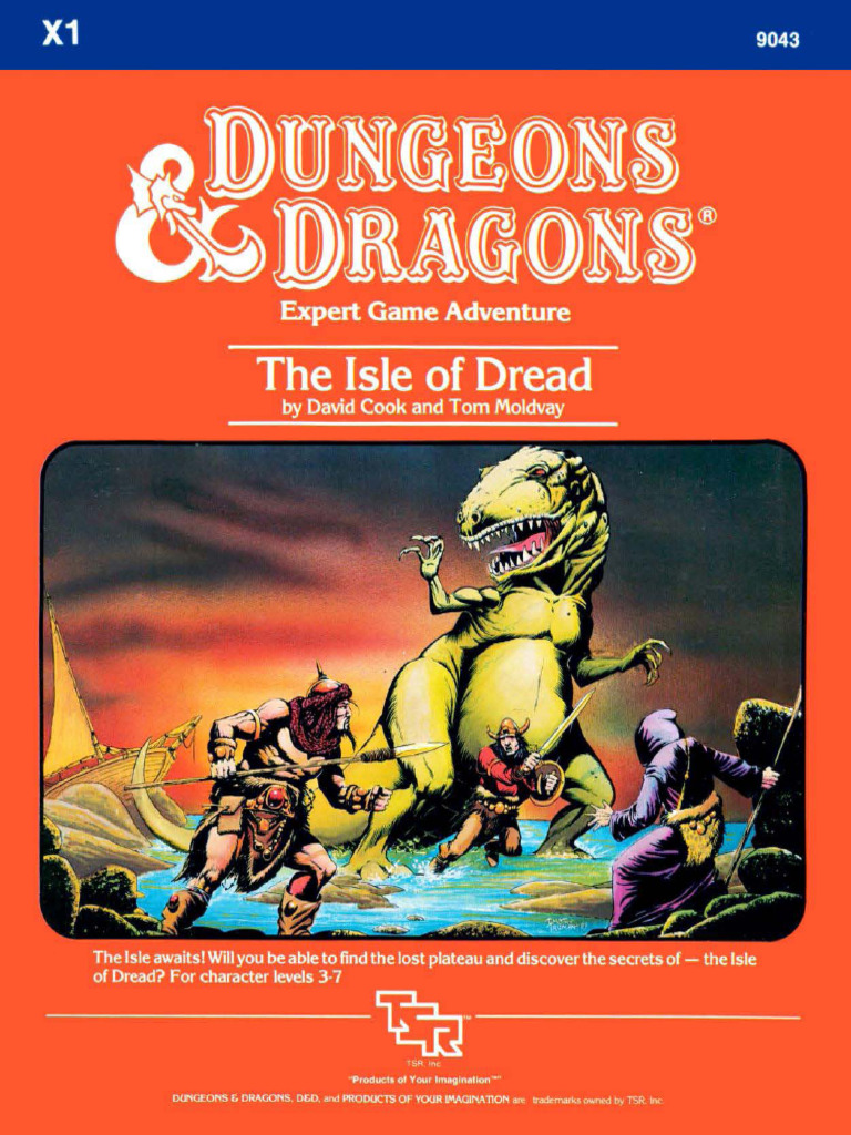X1 - The Isle of Dread (Orange Cover) (TSR9043) | PDF | Dungeons ...
