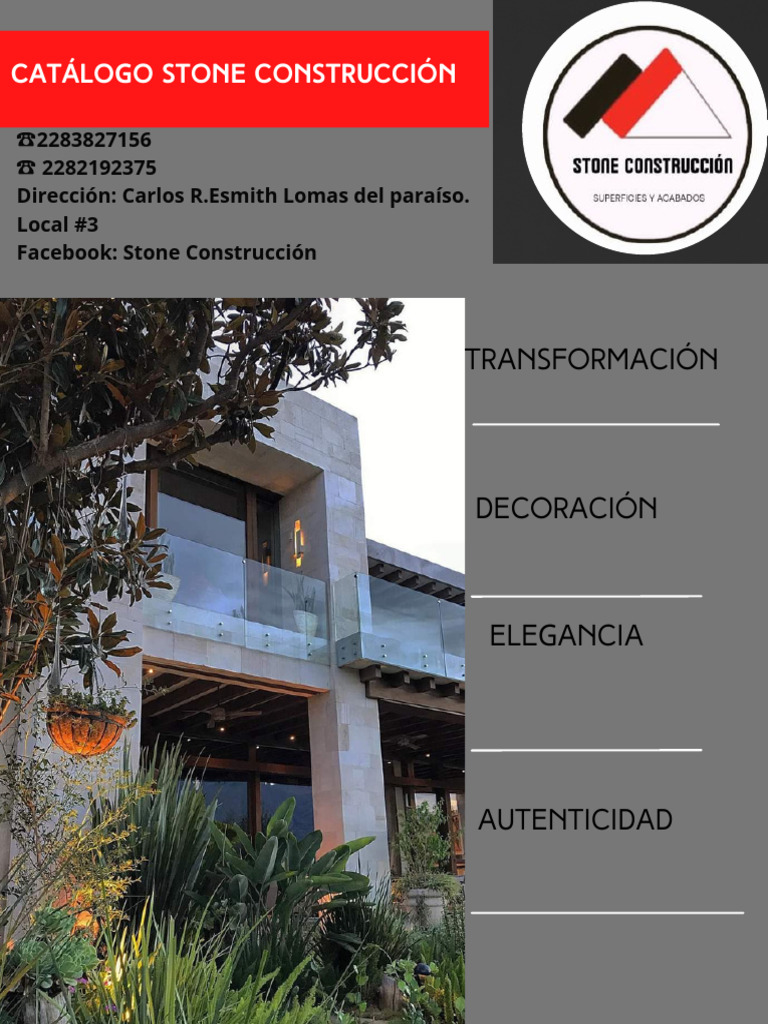 Catalogo fachadas y muros - stone construcción 2023 | PDF