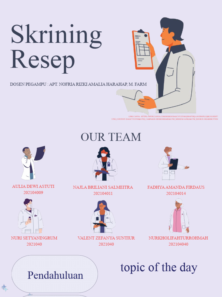 Kelompok 5 - Skrining Resep - Ilmu Resep 2.Pptx (1) Salinan | PDF