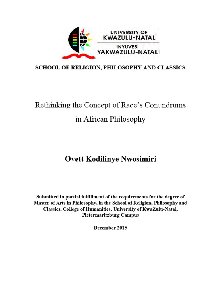 Nwosimiri Ovett Kodilinye 2015 | PDF | Race (Human Categorization ...