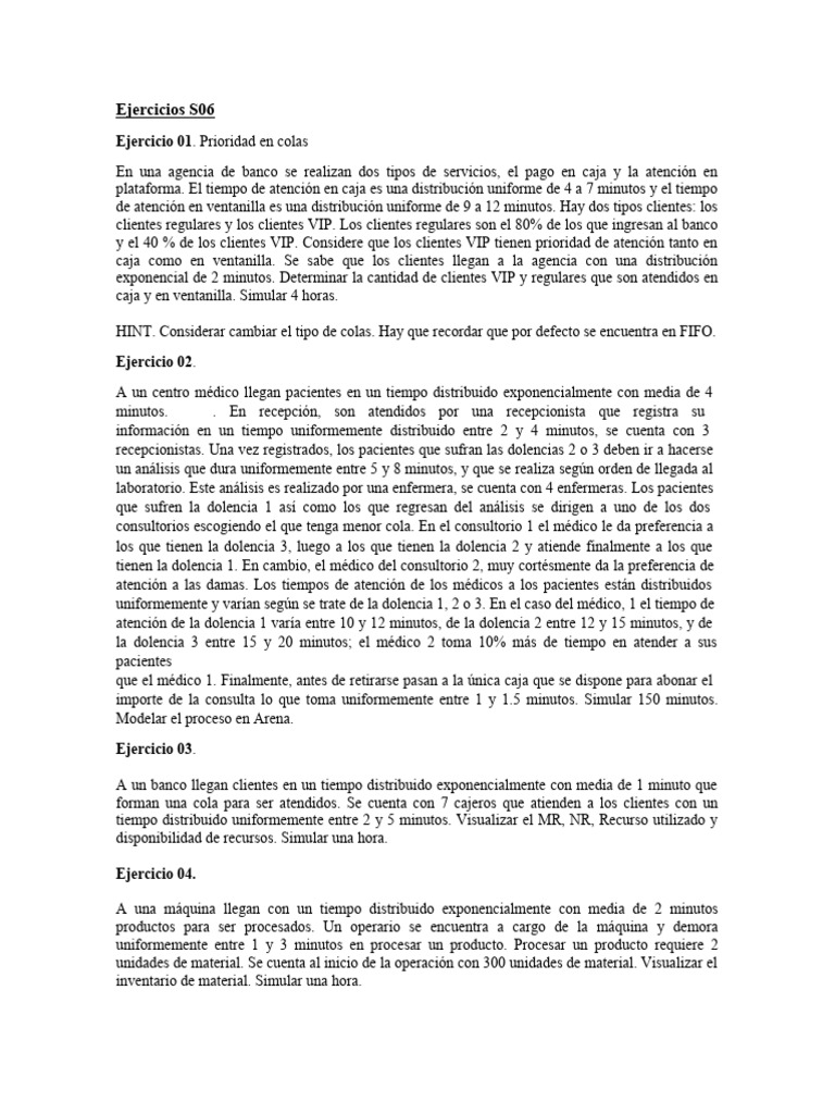 S06 - s1 - Ejercicios | PDF