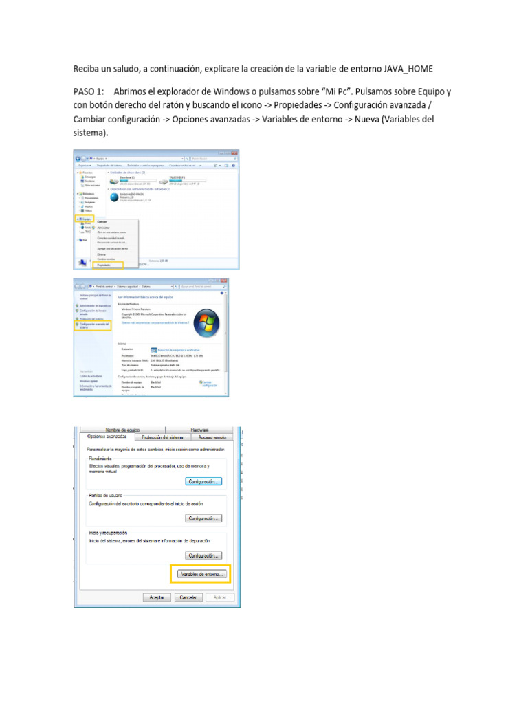 Instalacion de Variables de Entorno | PDF