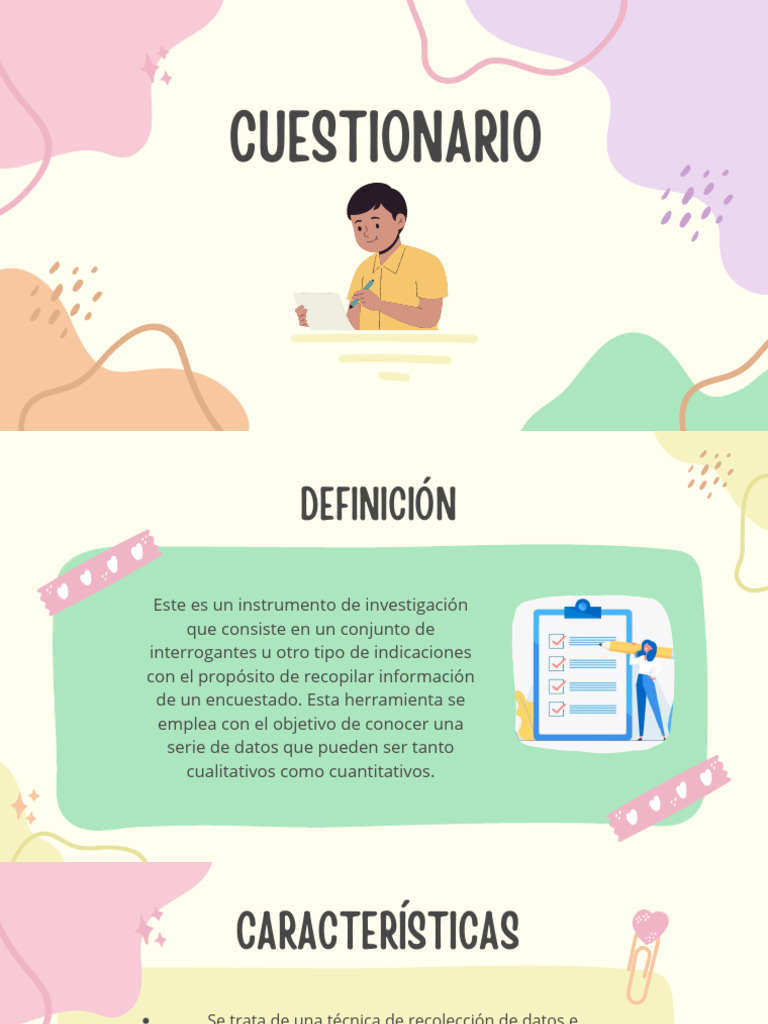 Cuestionario | PDF | Cuestionario