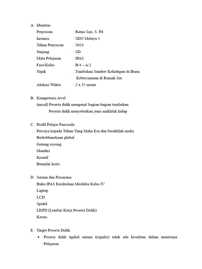 Contoh Modul | PDF | Seni & Disiplin Bahasa