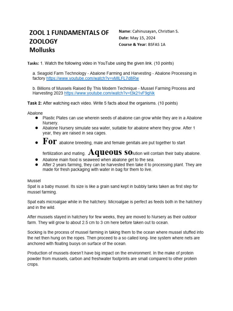 Mollusc - Async - Lab | PDF Mollusc - Async - Lab | PDF