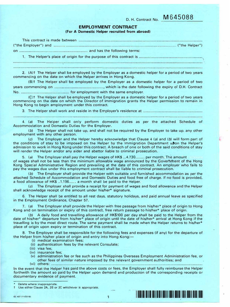 Draft PK Hong Kong | PDF | Employment | Wage