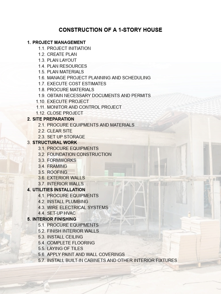 CONSTRUCTION-OF-A-1-STORY-HOUSE (1) | PDF