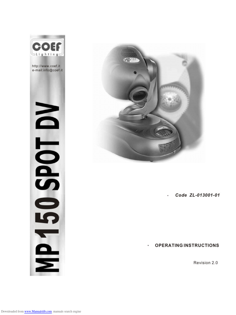 mp_150_spot_dv | PDF | Switch | Electrical Engineering