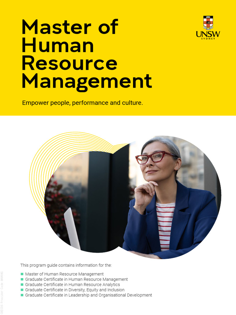 UNSW Master HR Management | PDF | Human Resource Management | Analytics
