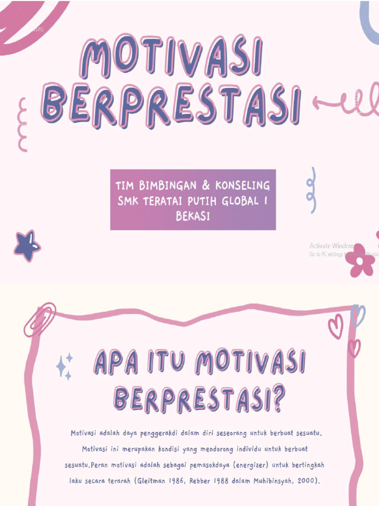 Motivasi Berprestasi | PDF