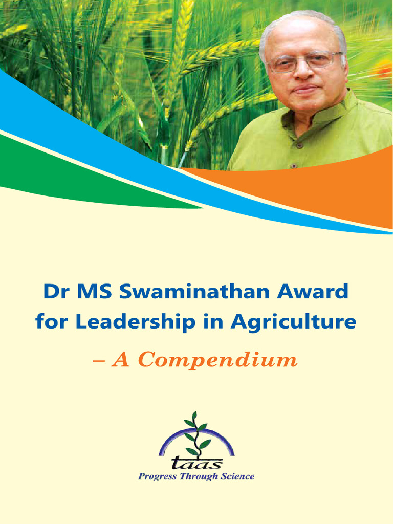 M.S. Swaminathan Award | PDF | Agriculture | Agricultural Science