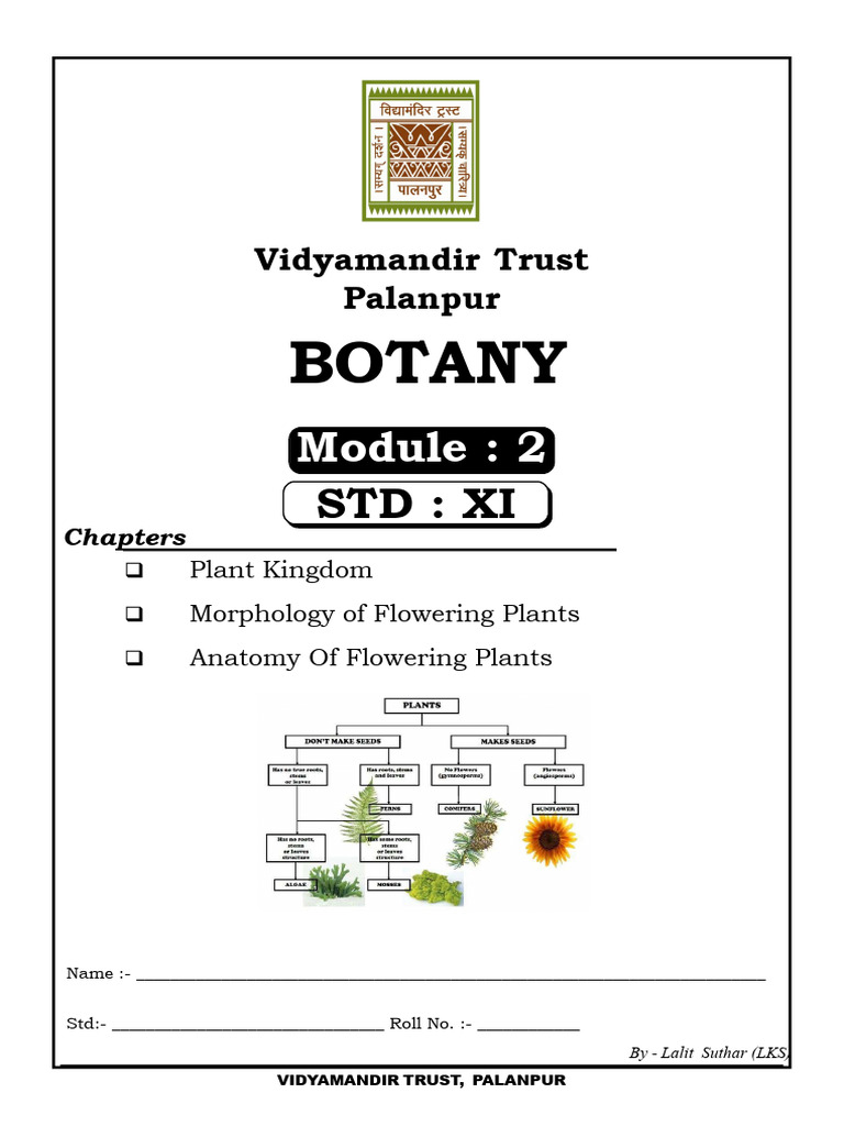 STD 11 Module 2 | PDF | Moss | Spore