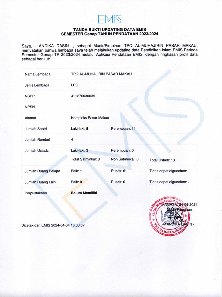 BAP Semester Genap 2023-2024 | PDF