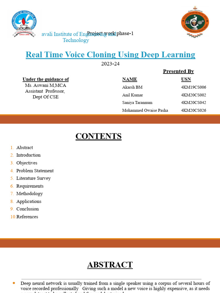 Real-Time Voice Cloning Project | PDF | Speech Synthesis | Deep Learning